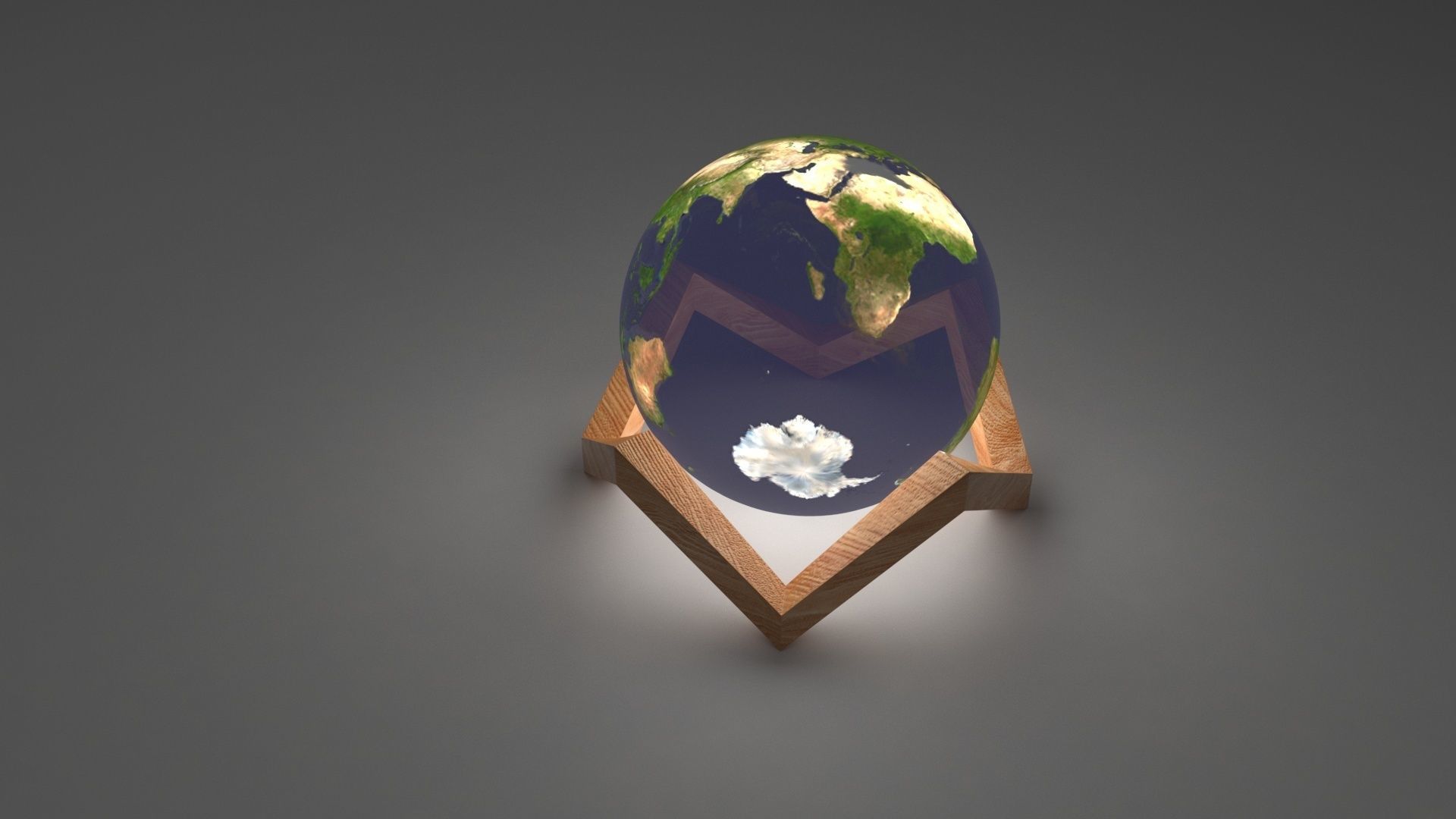 Earth Lamp 3D model | CGTrader