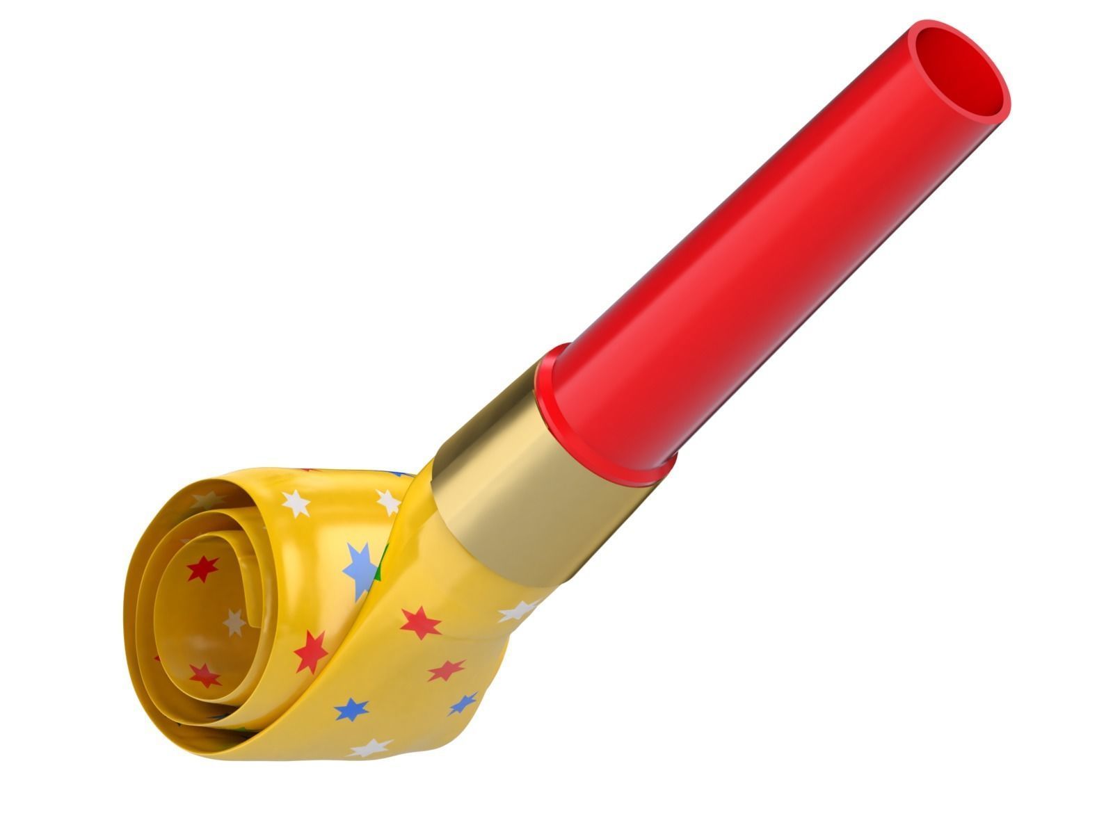 Party Whistle Animation 3D model animated | CGTrader