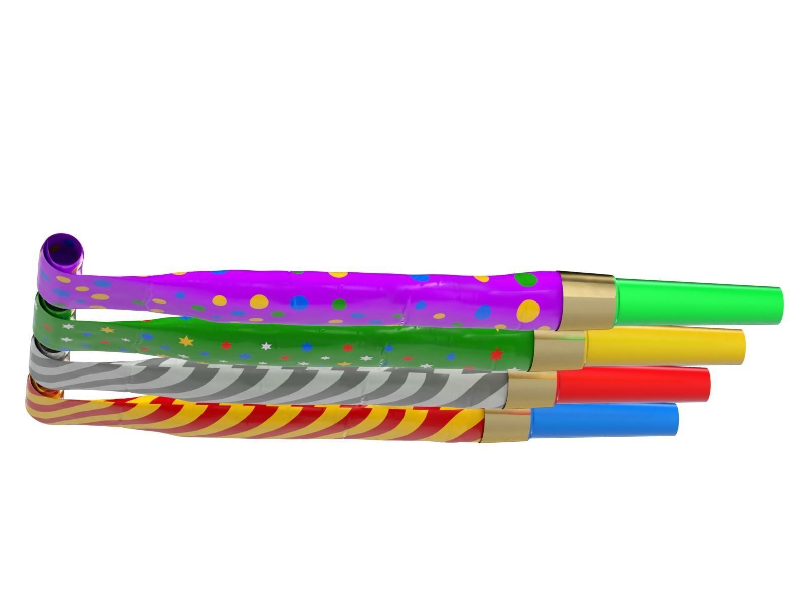 Party Whistle Animation 3D model animated | CGTrader