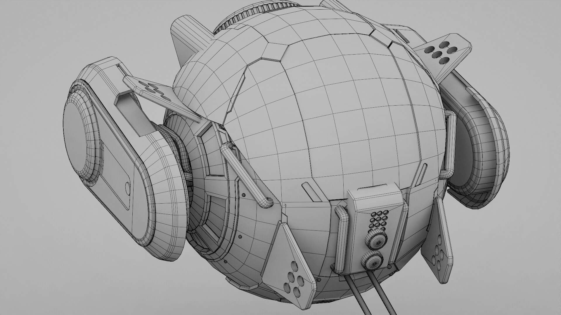 SPY DRONE DS-500 RIGGED 3D model rigged | CGTrader