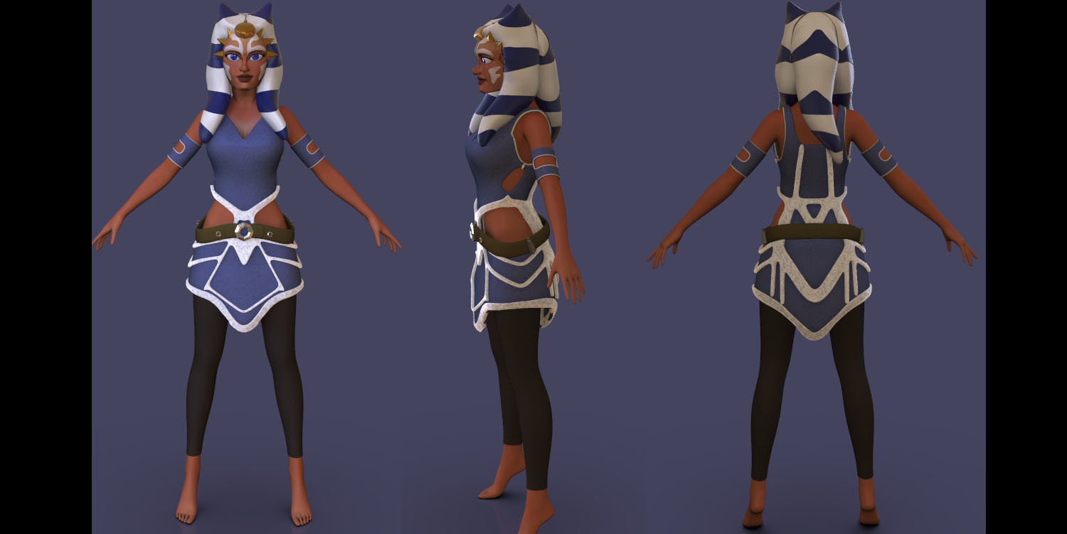Ahsoka Tano 3D model 3D printable | CGTrader