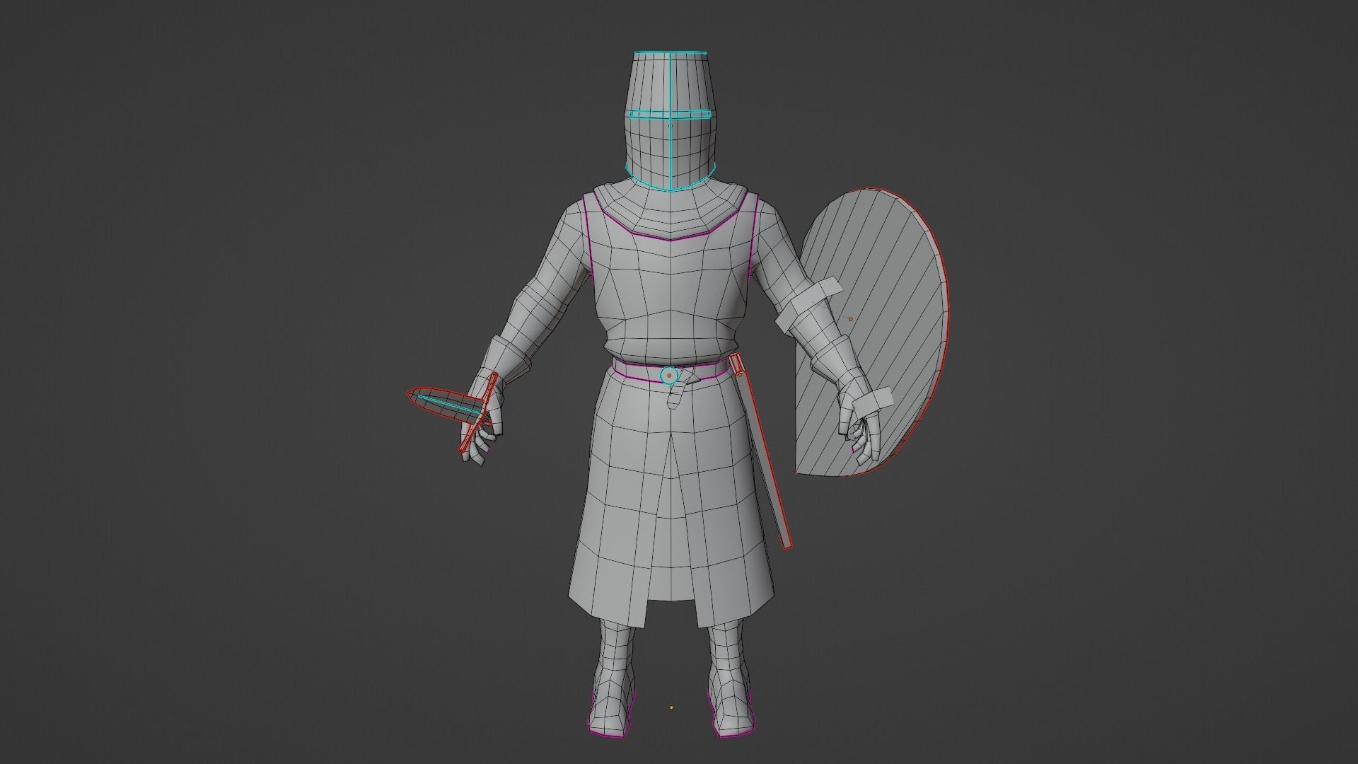 3D model Crusader Knights VR / AR / low-poly | CGTrader