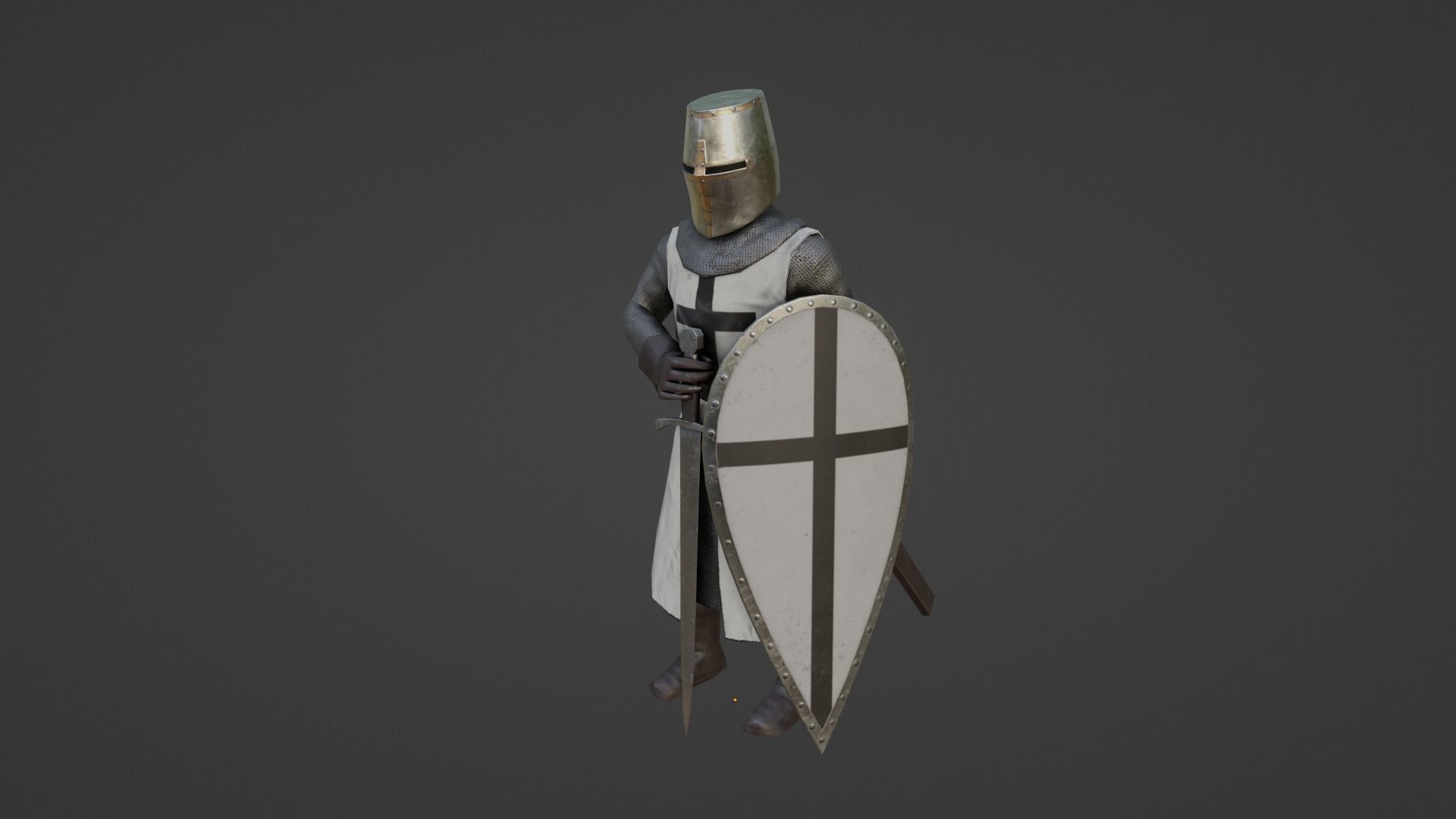 3D model Crusader Knights VR / AR / low-poly | CGTrader