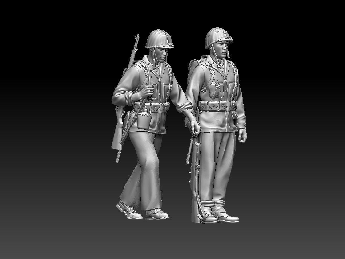 Marine usa ww2 3D model 3D printable | CGTrader