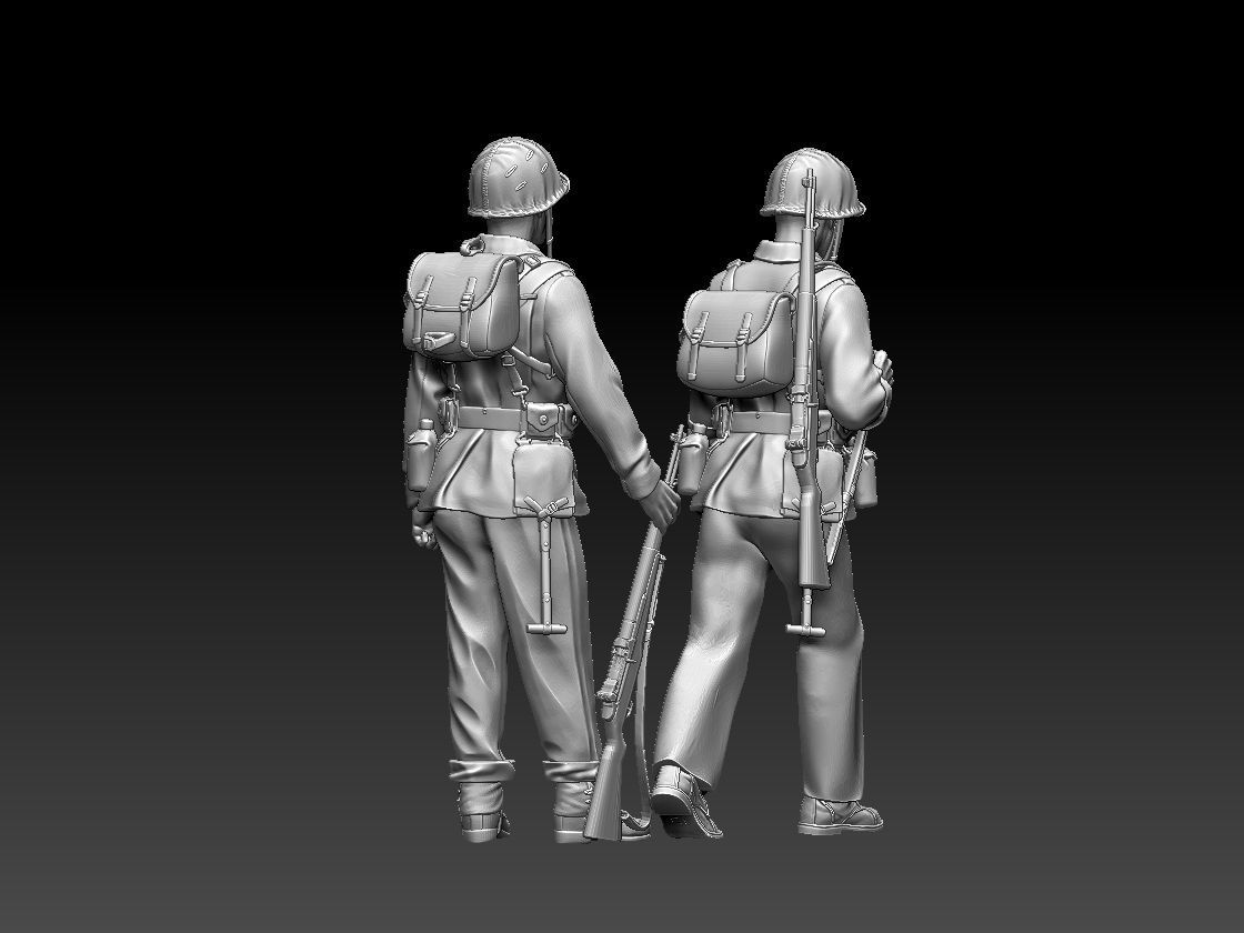 Marine usa ww2 3D model 3D printable | CGTrader