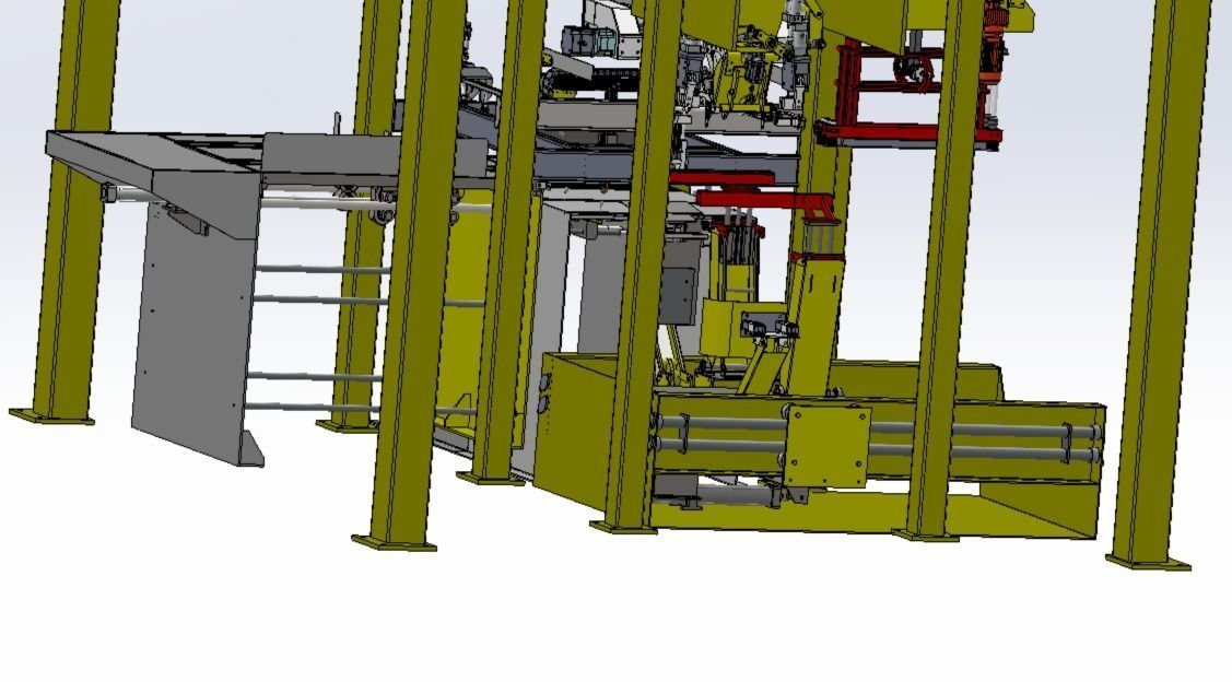 Full automatic bag-making packing machine 3D model | CGTrader