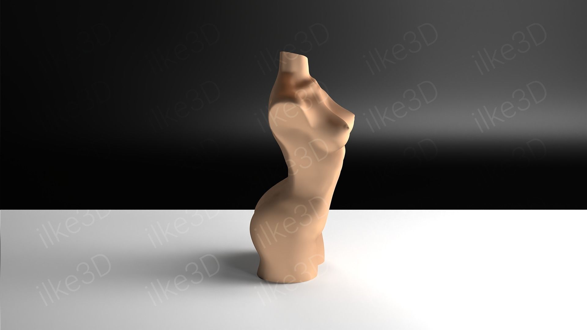 Woman mannequin back view 3D model 3D printable | CGTrader