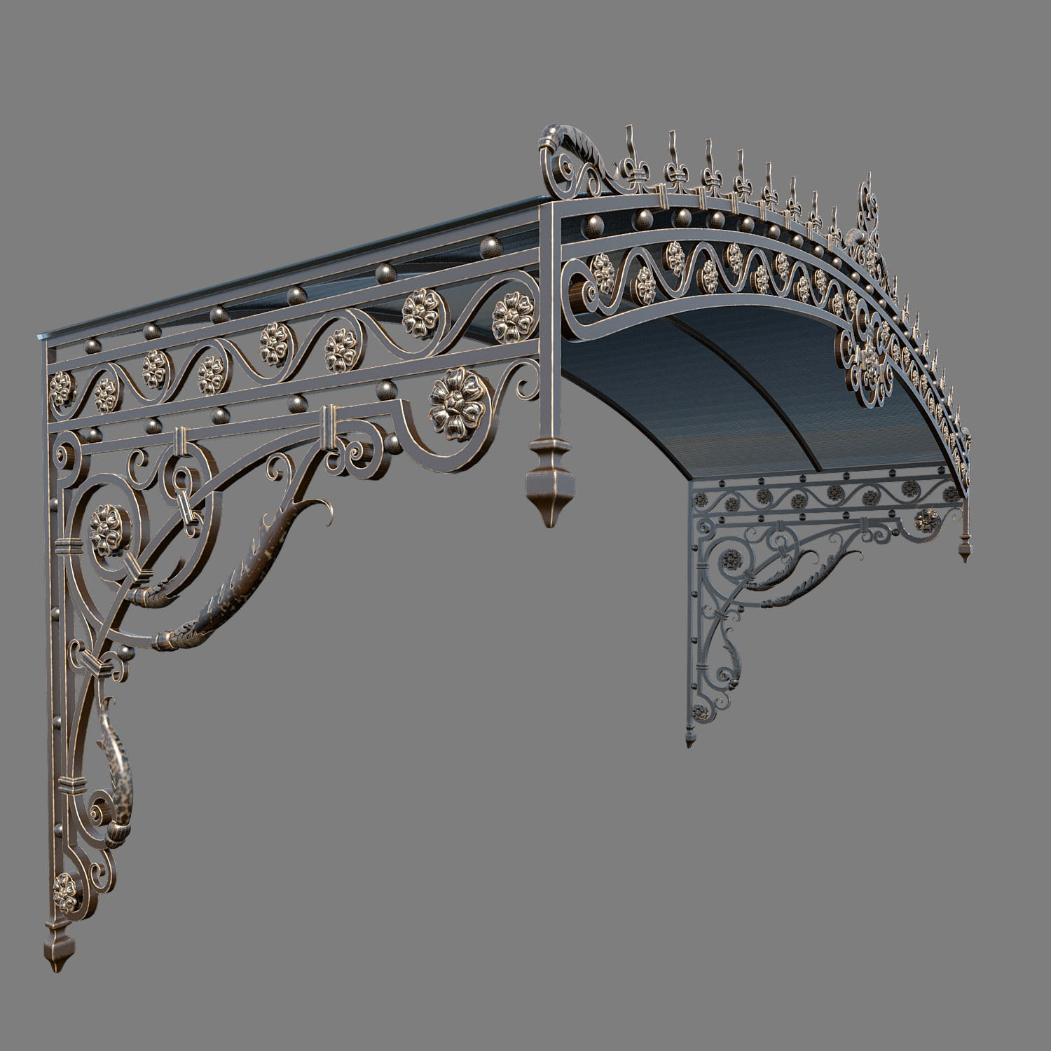 Door Canopy 3D model | CGTrader