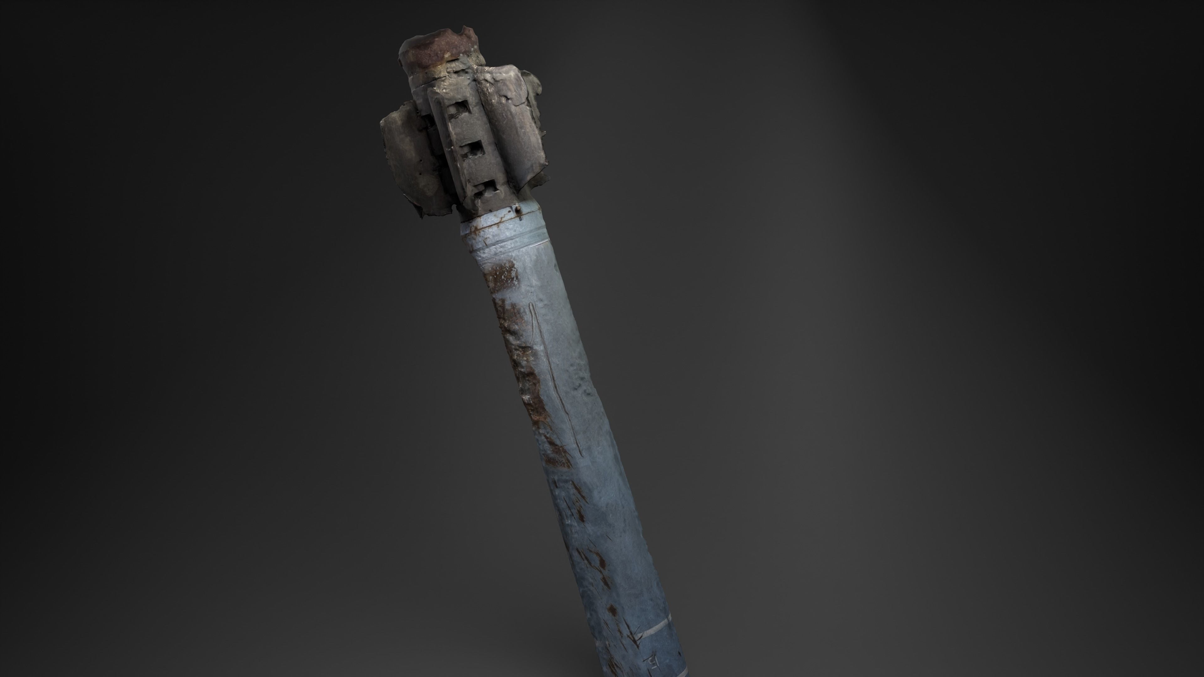 BM-30 Smerch Rocket Missile Photoscan 3D model | CGTrader