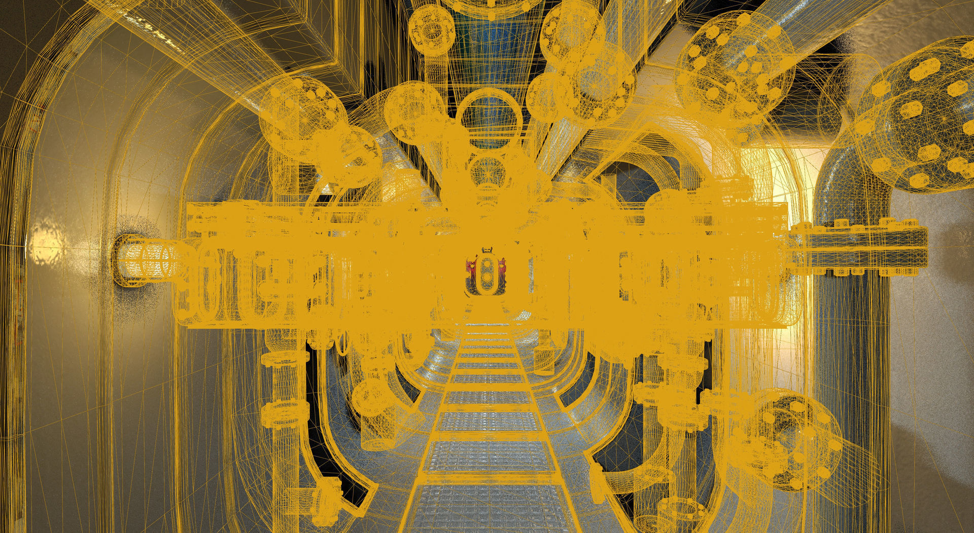 Submarine Industrial Corridor 002 UE4 3D model | CGTrader