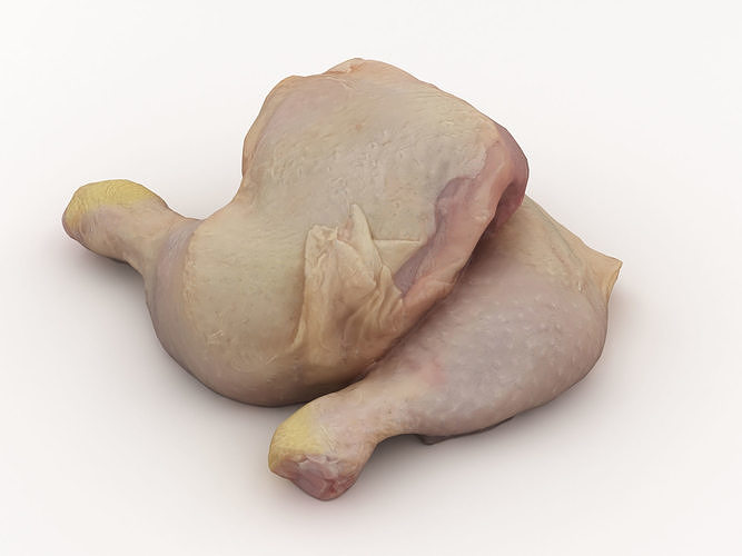 Raw Chicken Leg 3D model | CGTrader