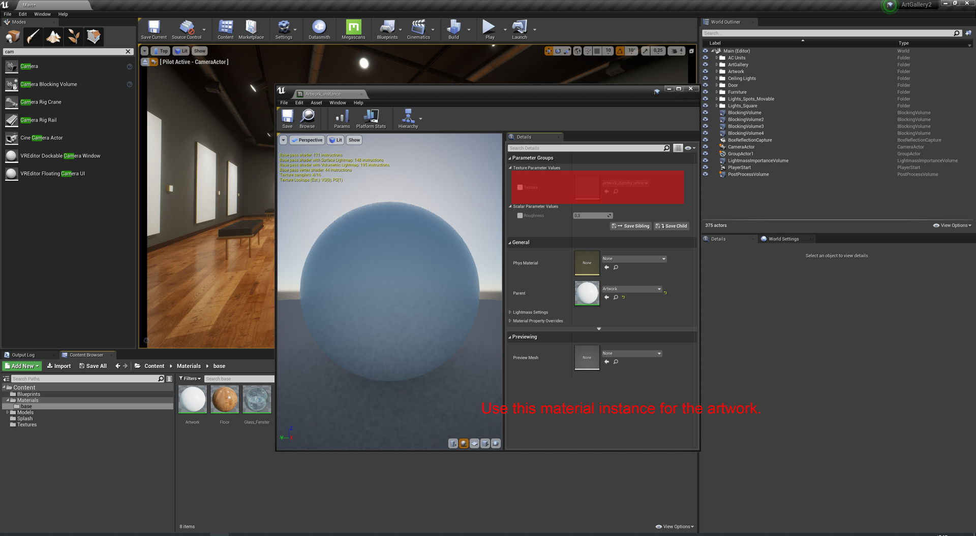 Art Gallery 002 UE4 3D model | CGTrader