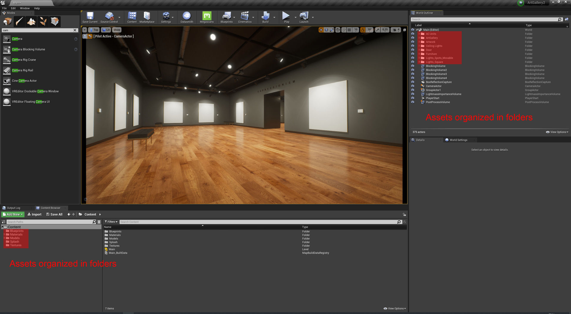 Art Gallery 002 UE4 3D model | CGTrader