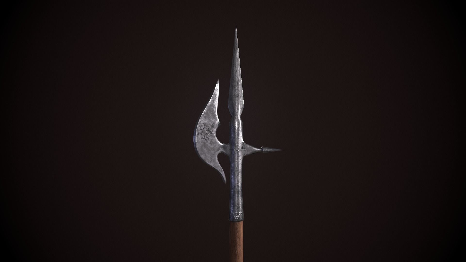 Halberd sword 3D model | CGTrader