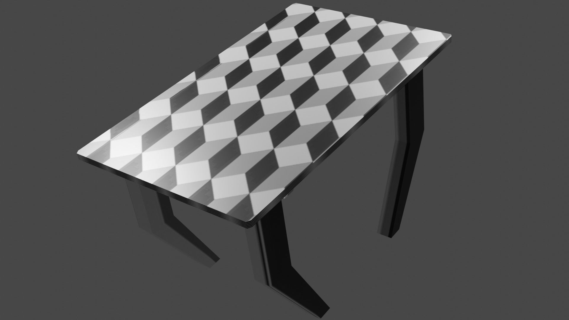 3D model modern table in 3d style VR / AR / low-poly | CGTrader