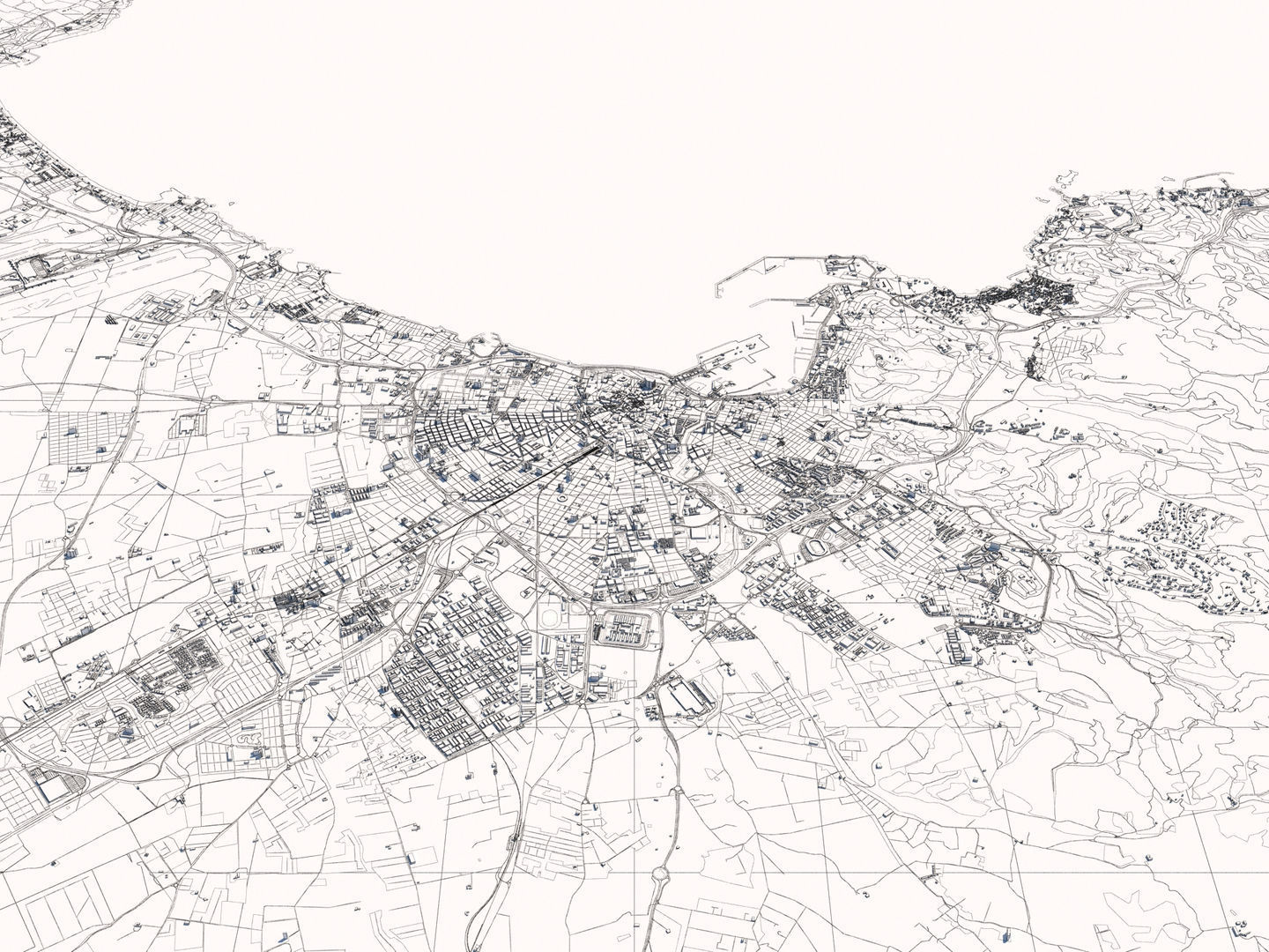 Palma Mallorca Spain 30x30km 3D City Map 3D model | CGTrader