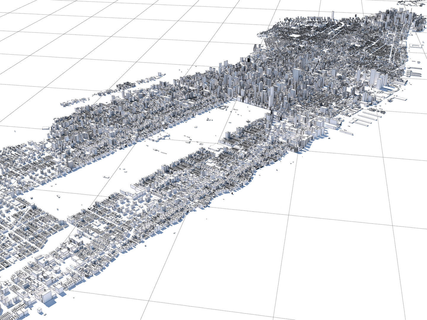 New York USA 3D Model City Map 3D model | CGTrader