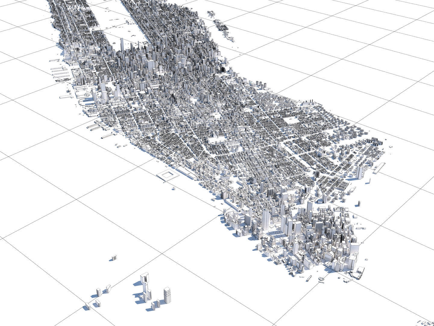 New York USA 3D Model City Map 3D model | CGTrader