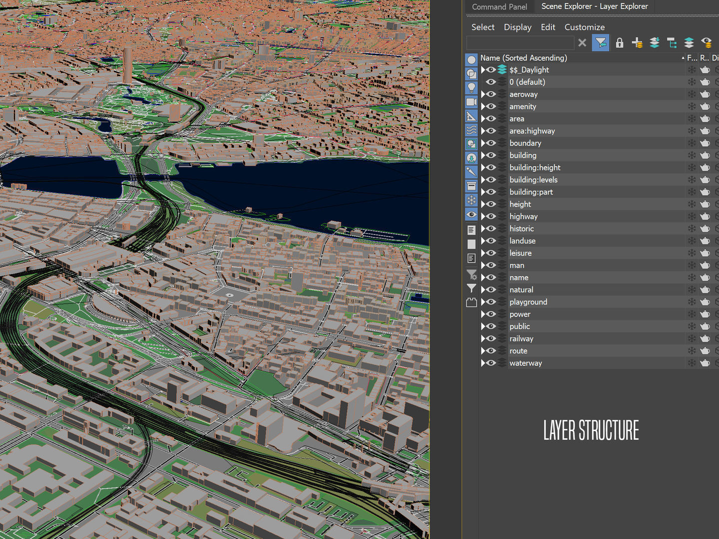 Chicago Illinois USA 25x25km 3D City Map 3D model | CGTrader