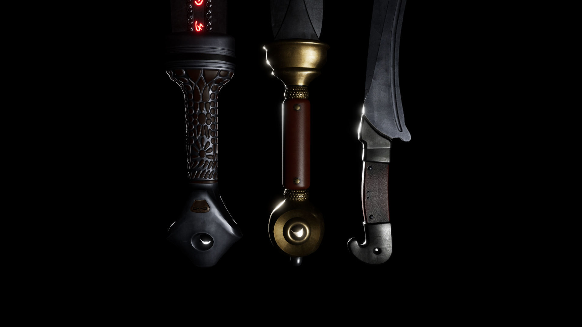 3D model Melee Weapons Mega Pack VR / AR / low-poly | CGTrader