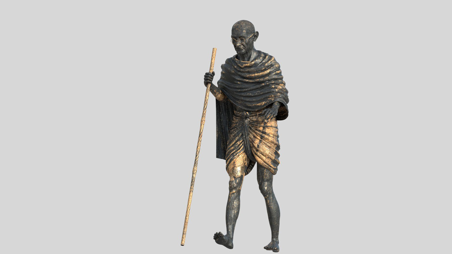 mahatma gandhi statue model 3D model | CGTrader