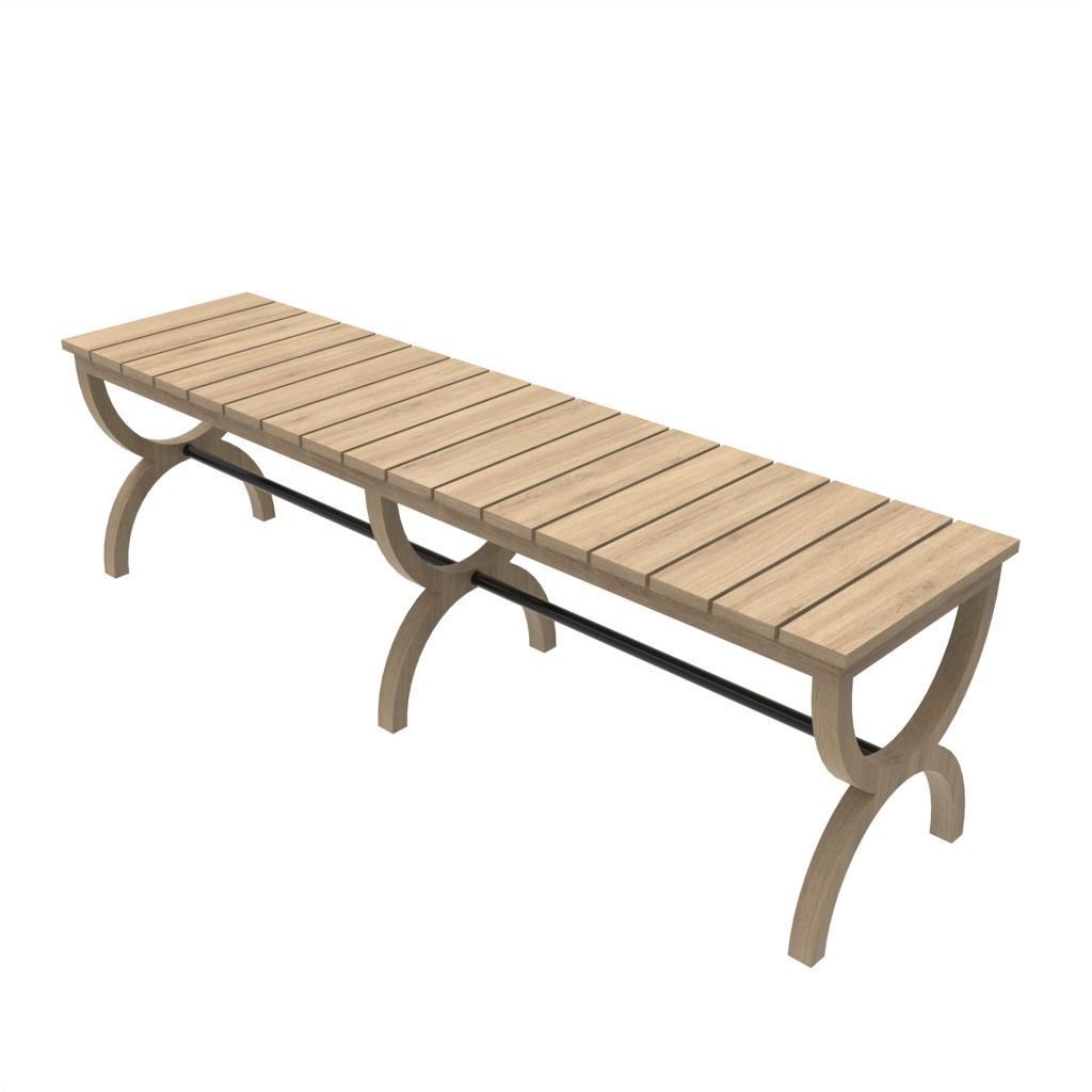 Wooden Bench Pack 3D model | CGTrader