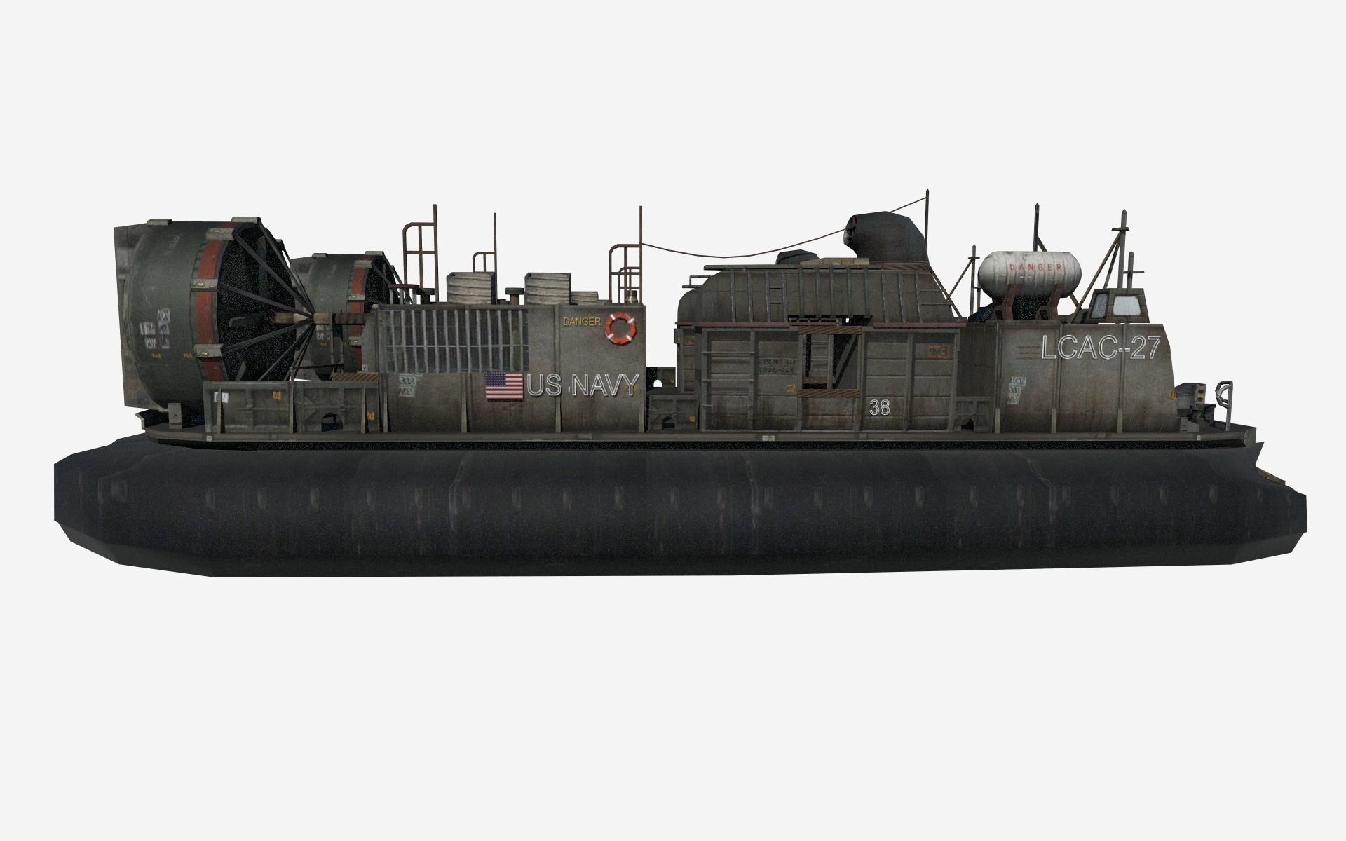 LCAC-27 Hovercraft free VR / AR / low-poly 3D model | CGTrader
