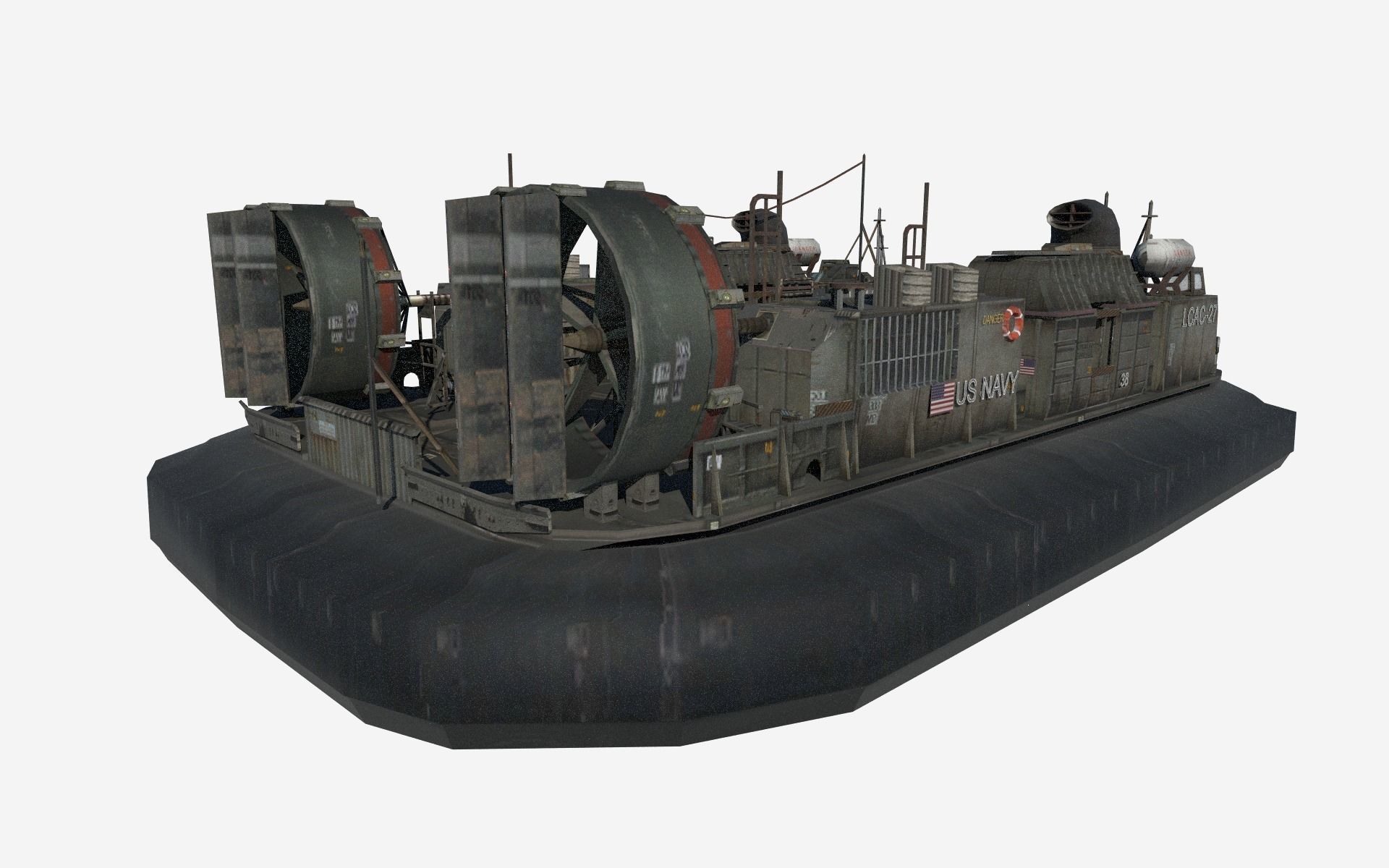 LCAC-27 Hovercraft free VR / AR / low-poly 3D model | CGTrader