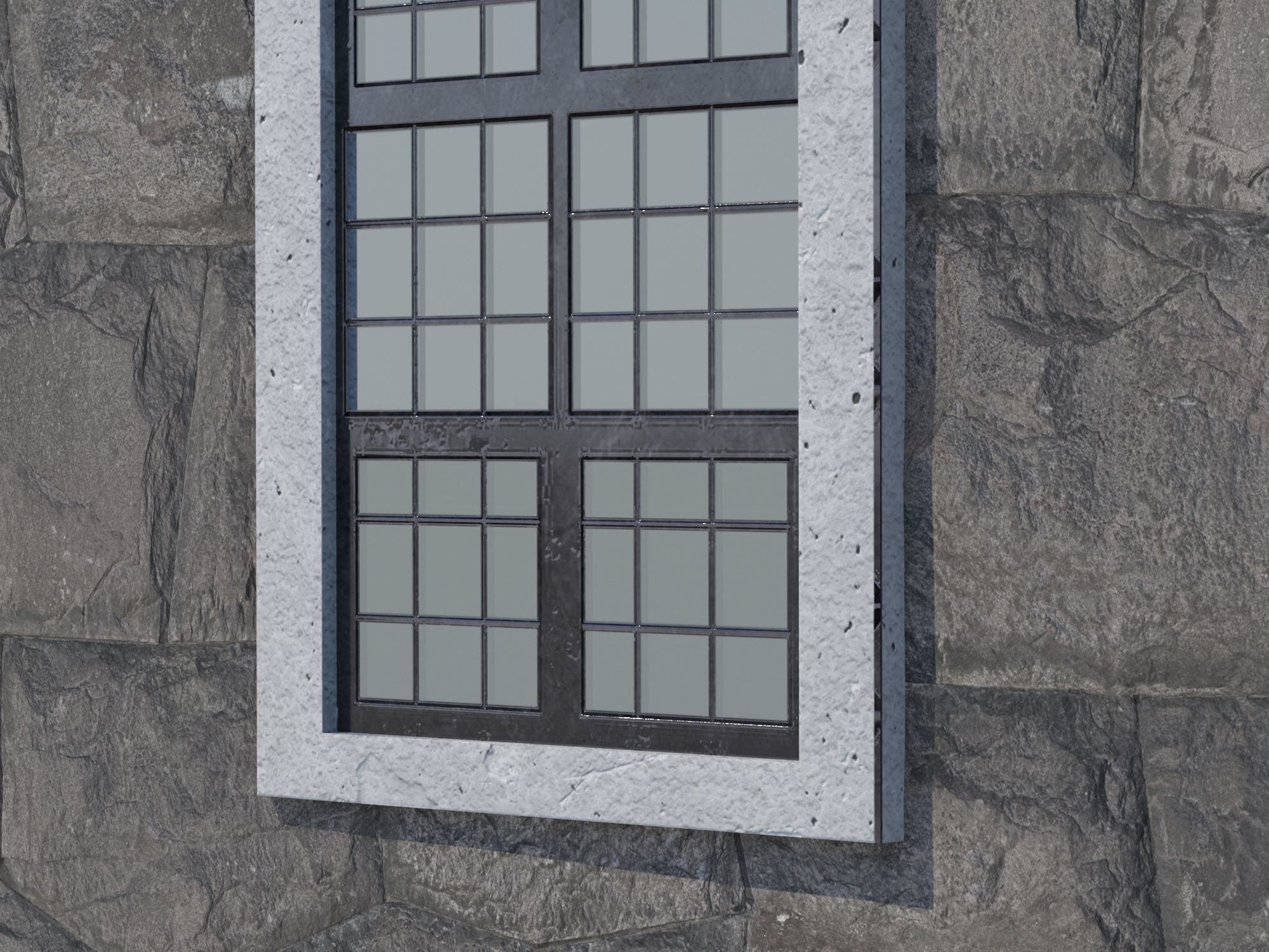 3D model Stained leaded windows VR / AR / low-poly | CGTrader