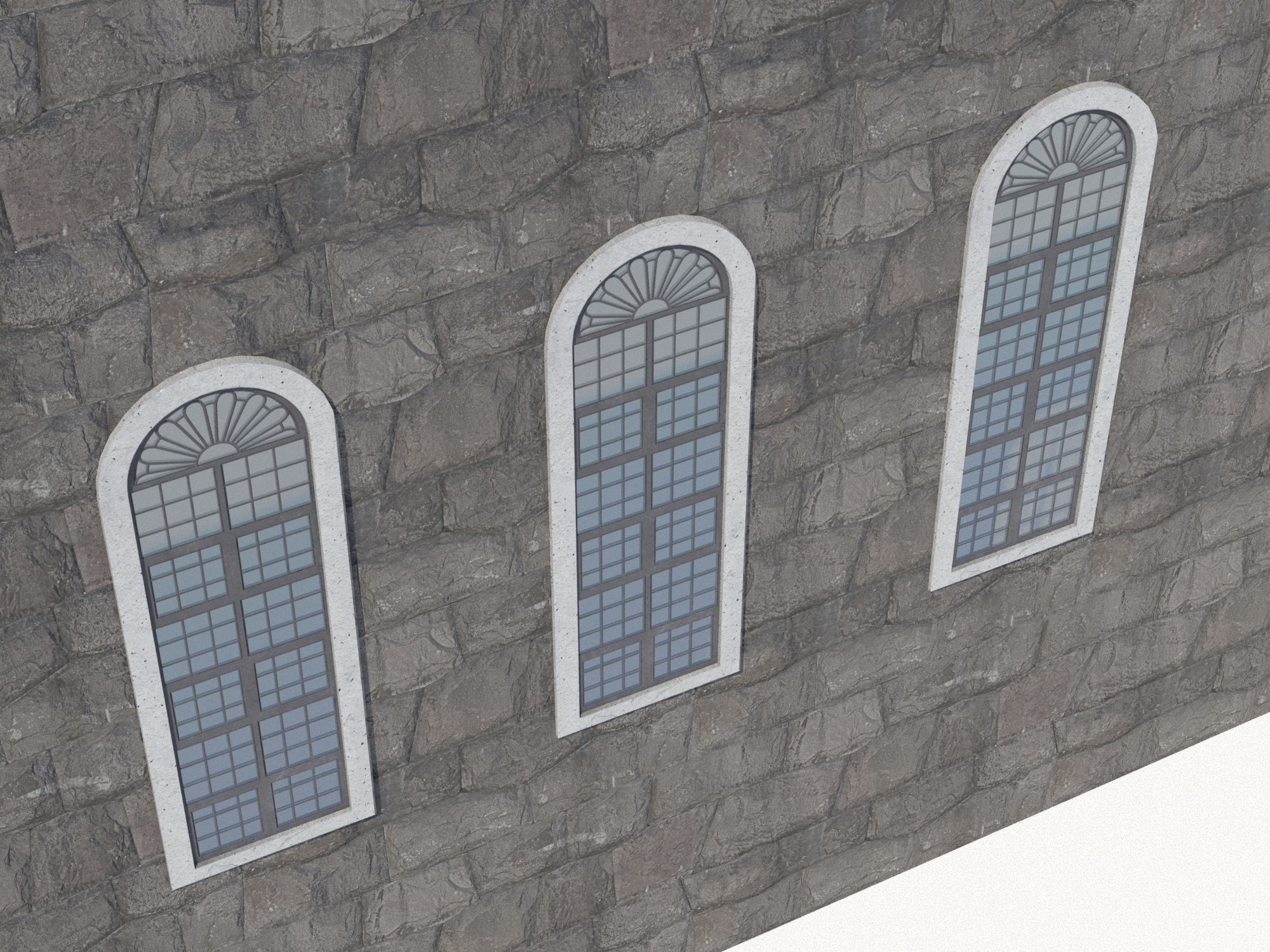 3D model Stained leaded windows VR / AR / low-poly | CGTrader