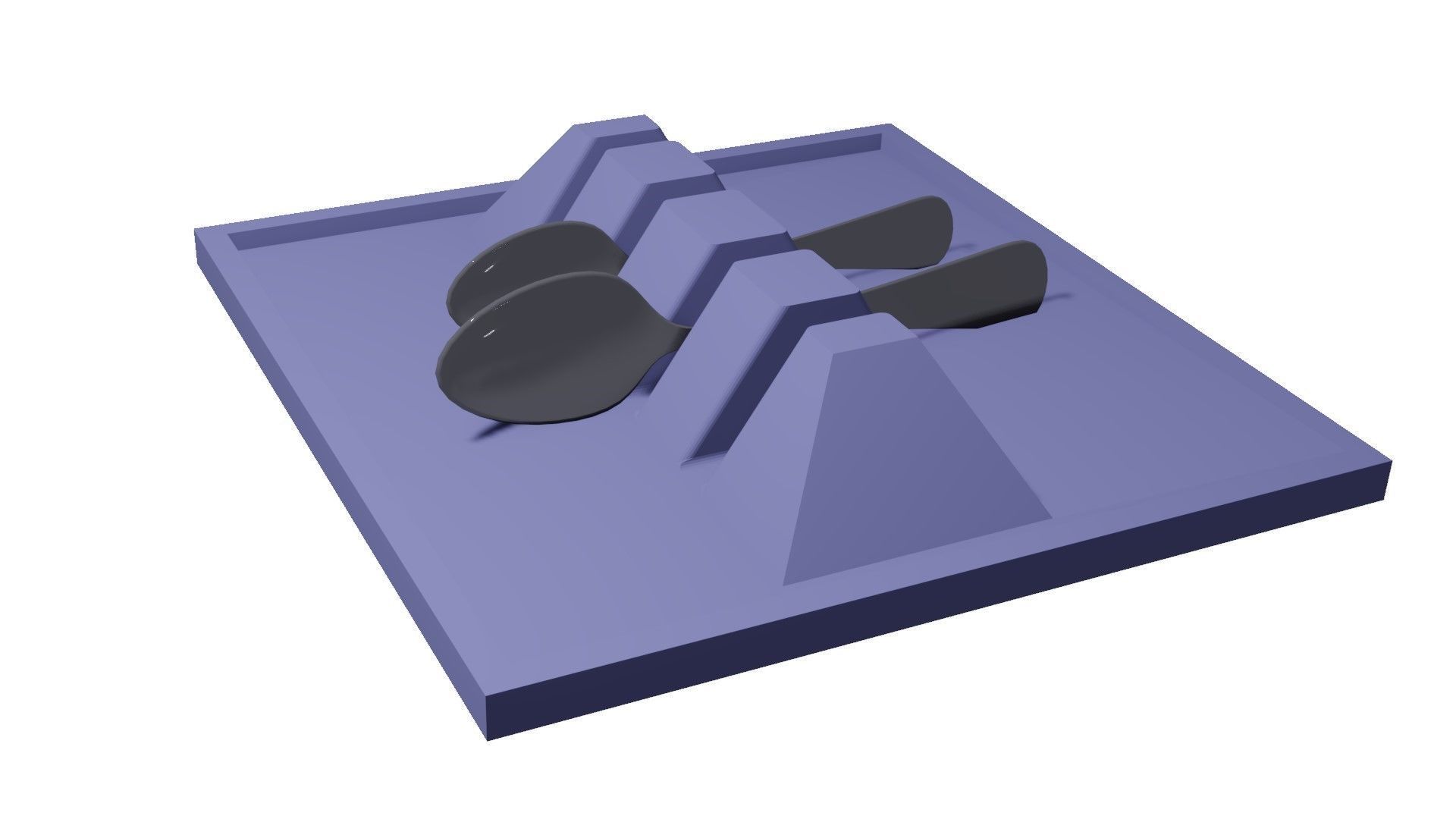 Utensils tray 3D model | CGTrader