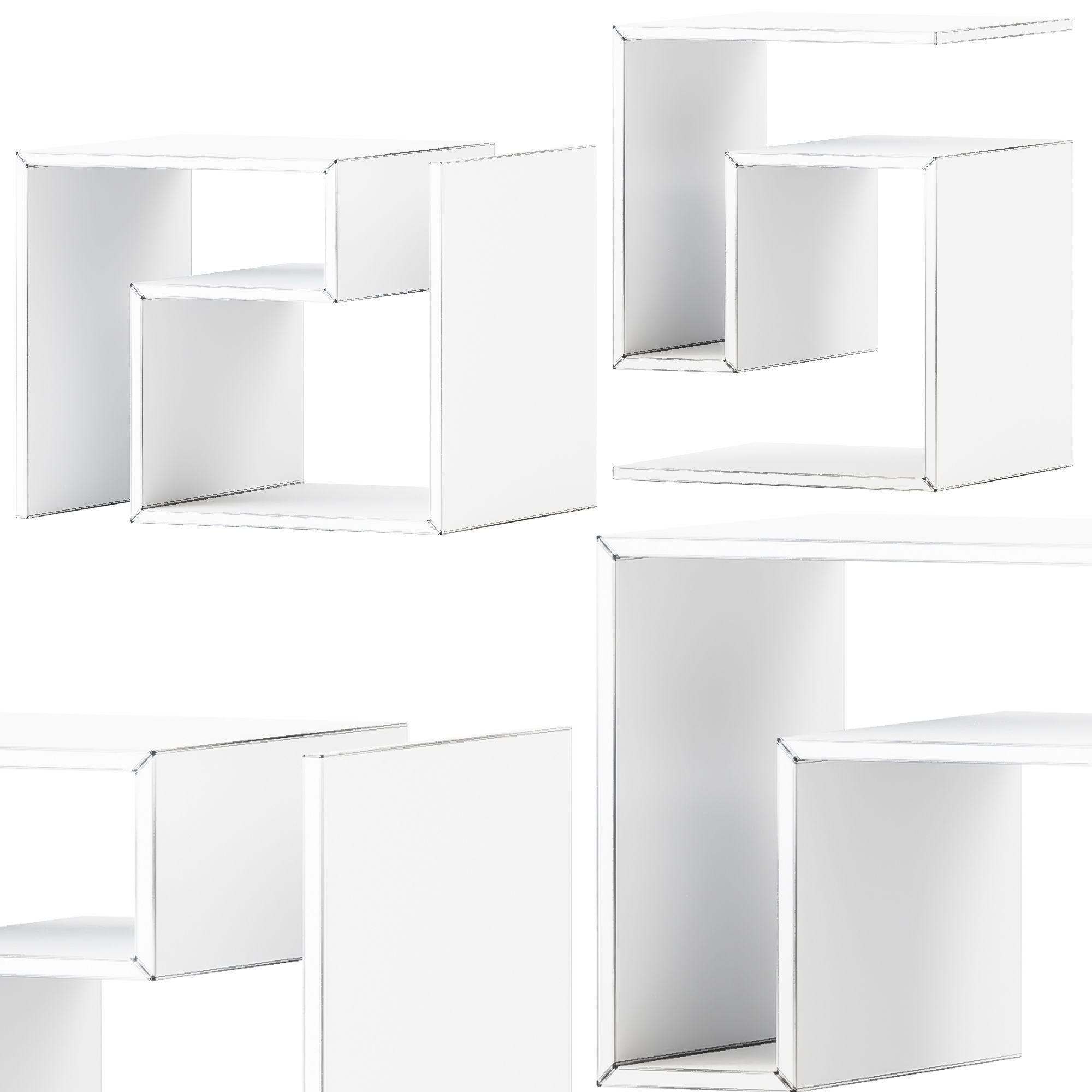 JANUS I Glass Side Table Design by Helmut Koppenhagen 3D model | CGTrader