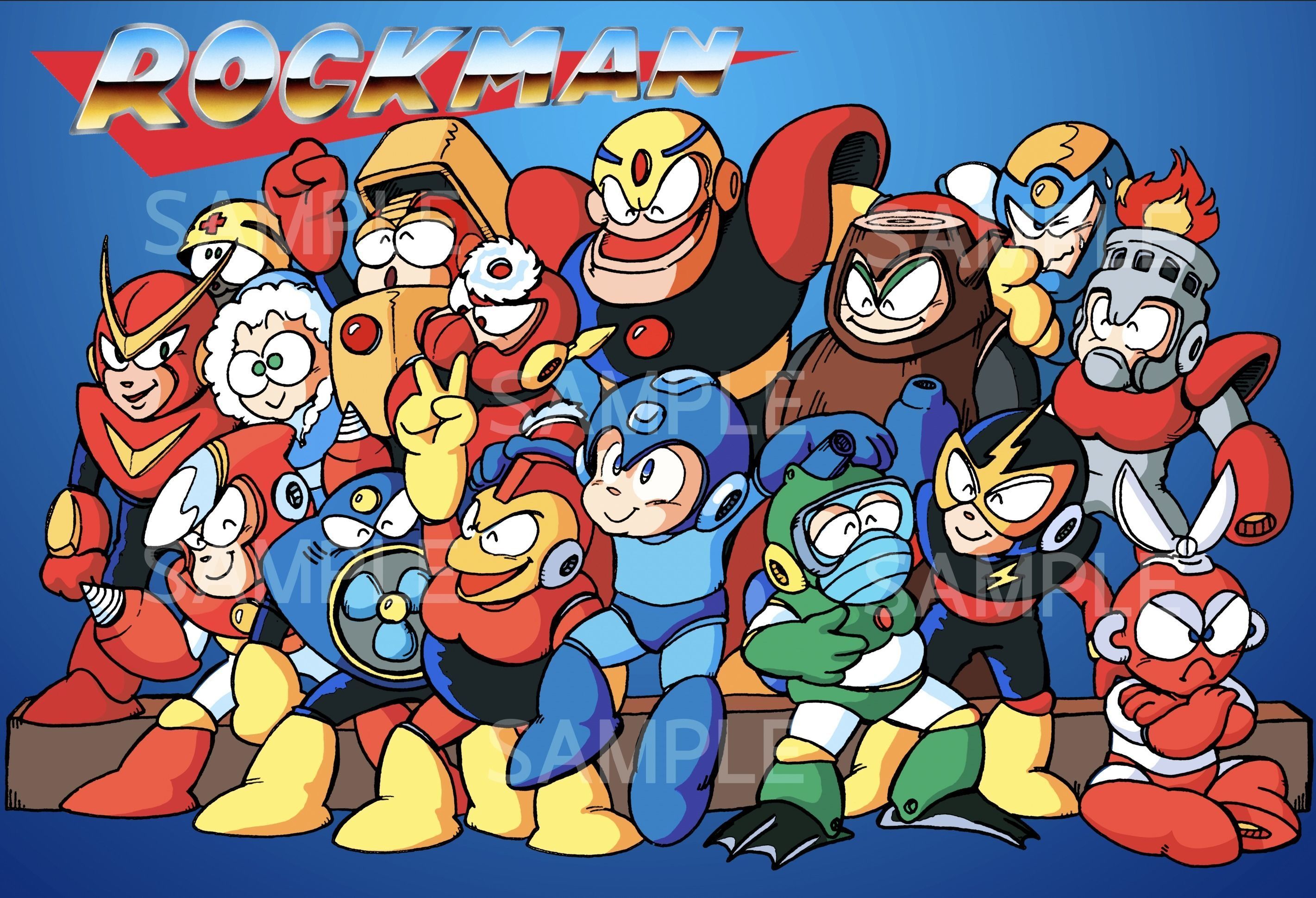 Rockman and Friend Megaman poster 3D model | CGTrader