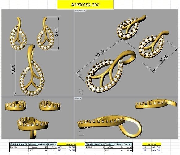 unique new designs jewelry 3D model 3D printable | CGTrader