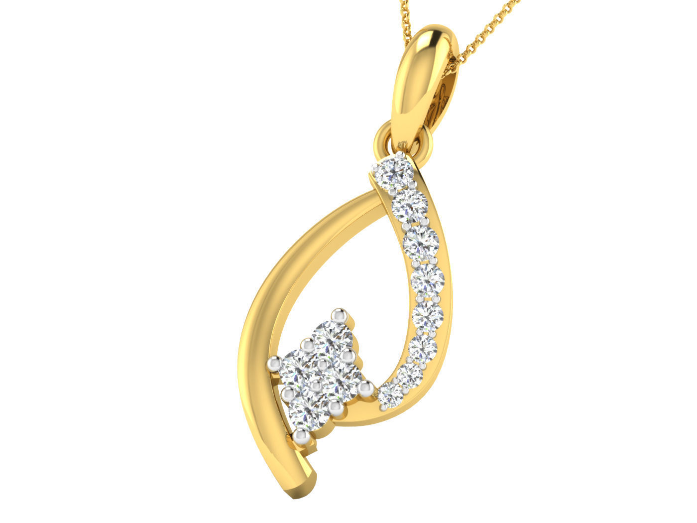 Elegant small pendent set 3D model 3D printable | CGTrader