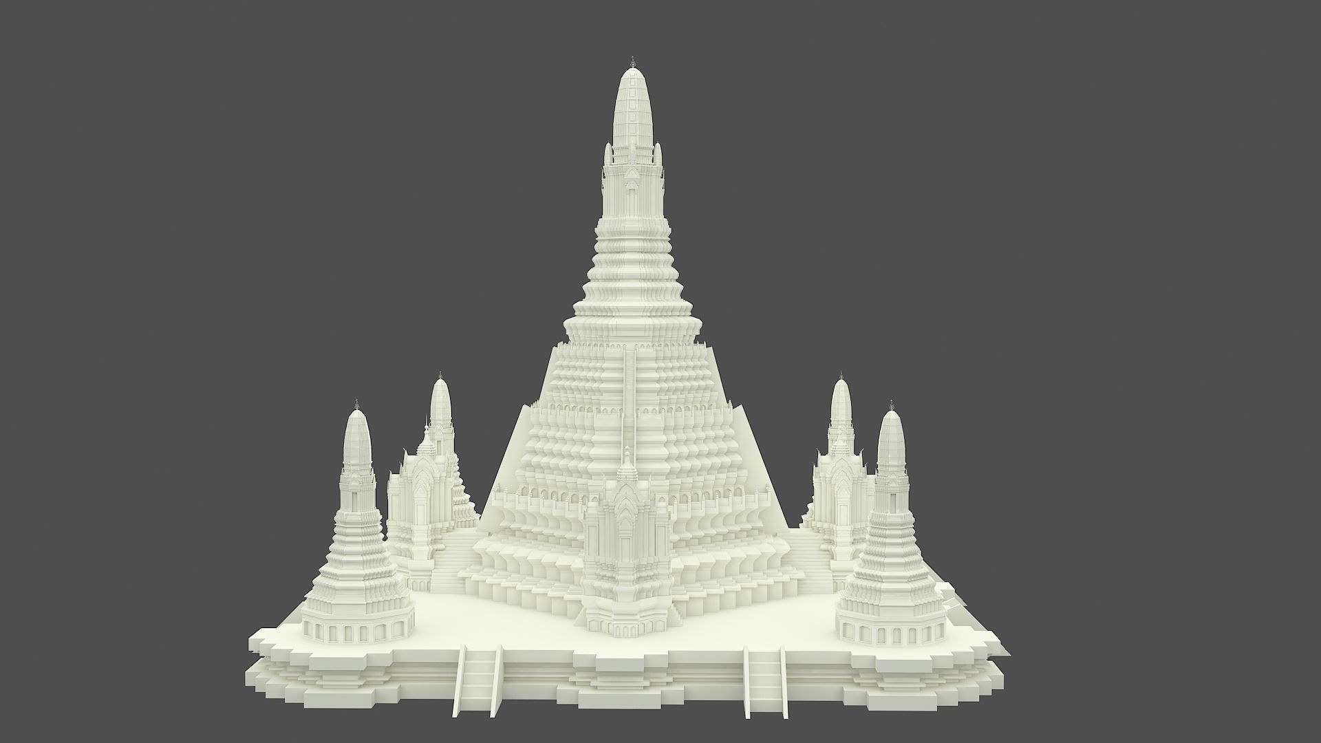 Wat Arun Temple 3D model | CGTrader