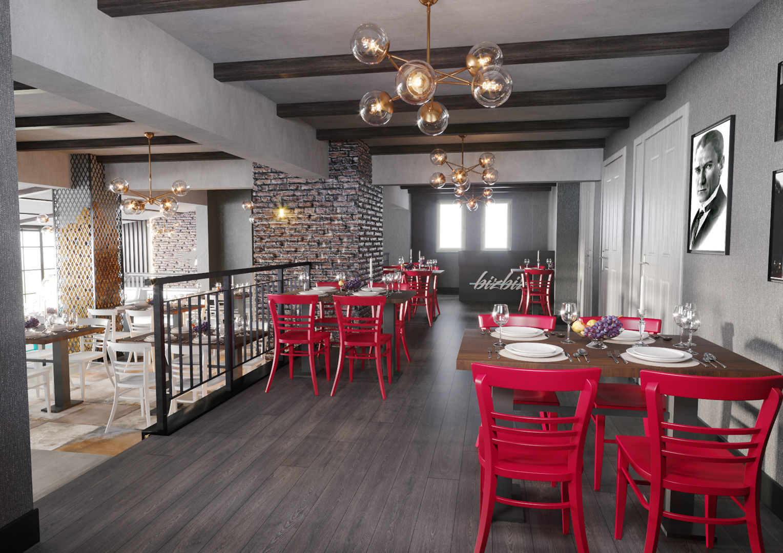 Restaurant Scene 01 3D Model 3D model | CGTrader