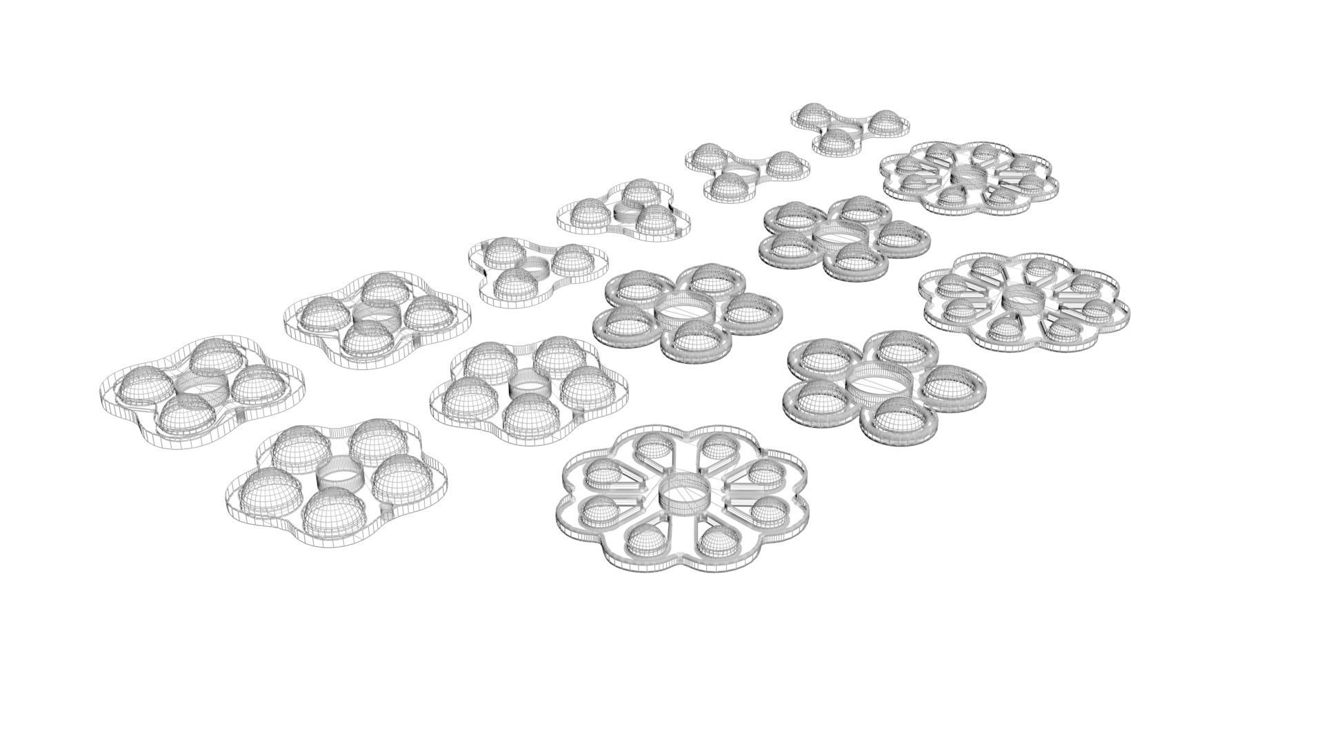 Spinner Simple Dimples Set 3D model | CGTrader