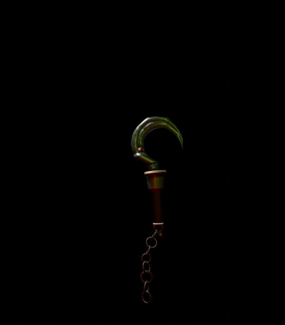 3D model hook meele weapon VR / AR / low-poly | CGTrader
