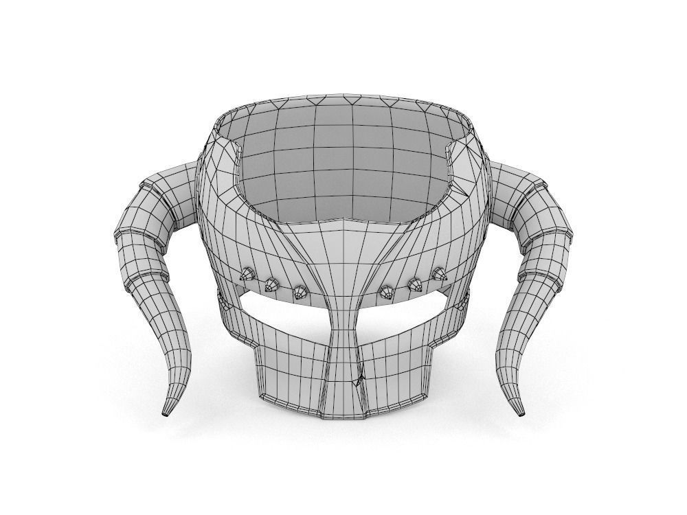 3D model Stylized Helmet Game Ready PBR Low Poly 3D model VR / AR / low ...