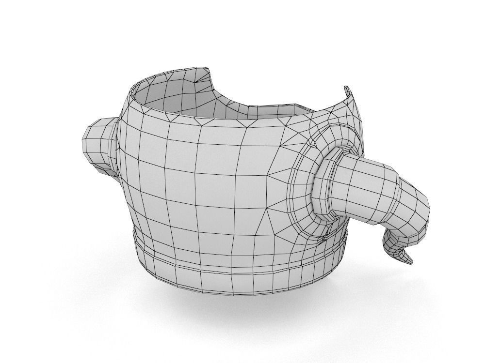 3D model Stylized Helmet Game Ready PBR Low Poly 3D model VR / AR / low ...