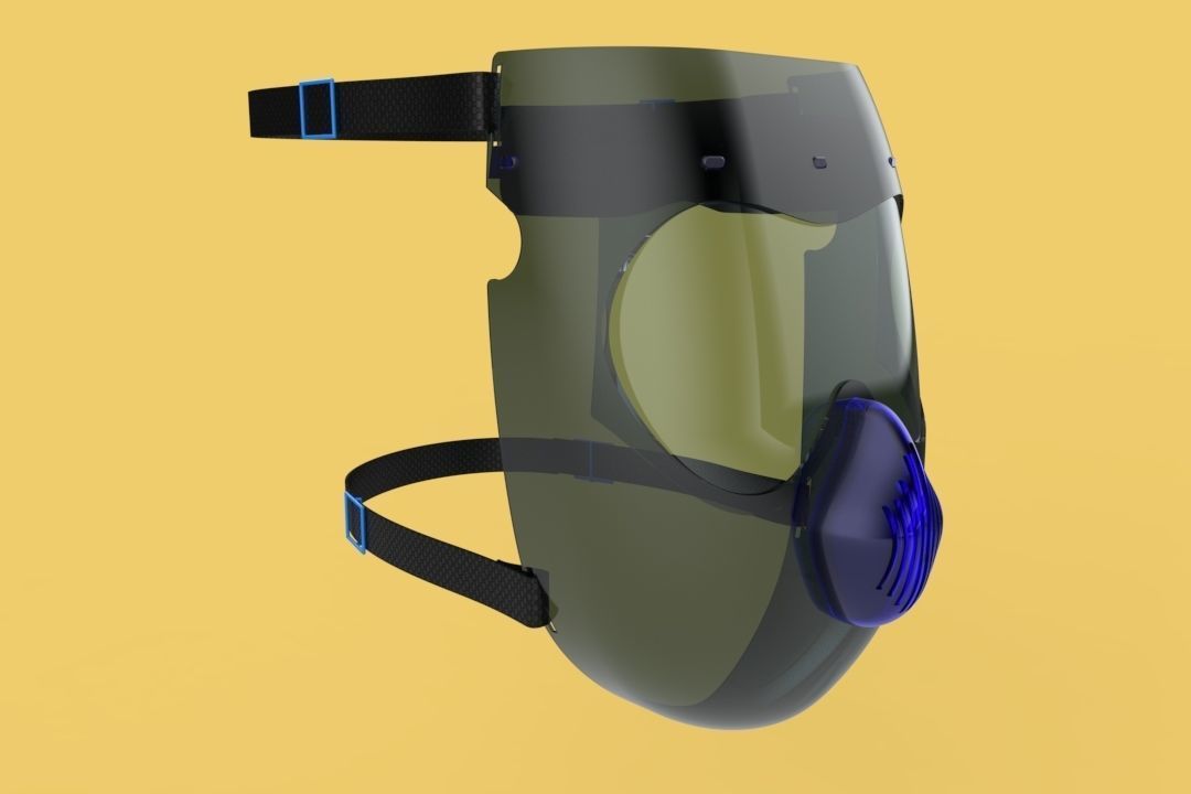 FACE SHIELD FACE MASK MASKER SAFETY MEDICAL FACESHIELD 3D model | CGTrader