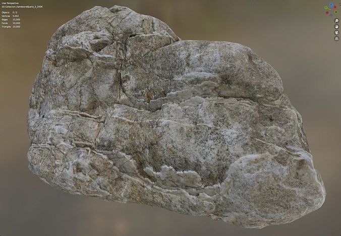 3D model Sandstone with Quartz - 8K Textures - 6 Mesh Resolutions VR ...