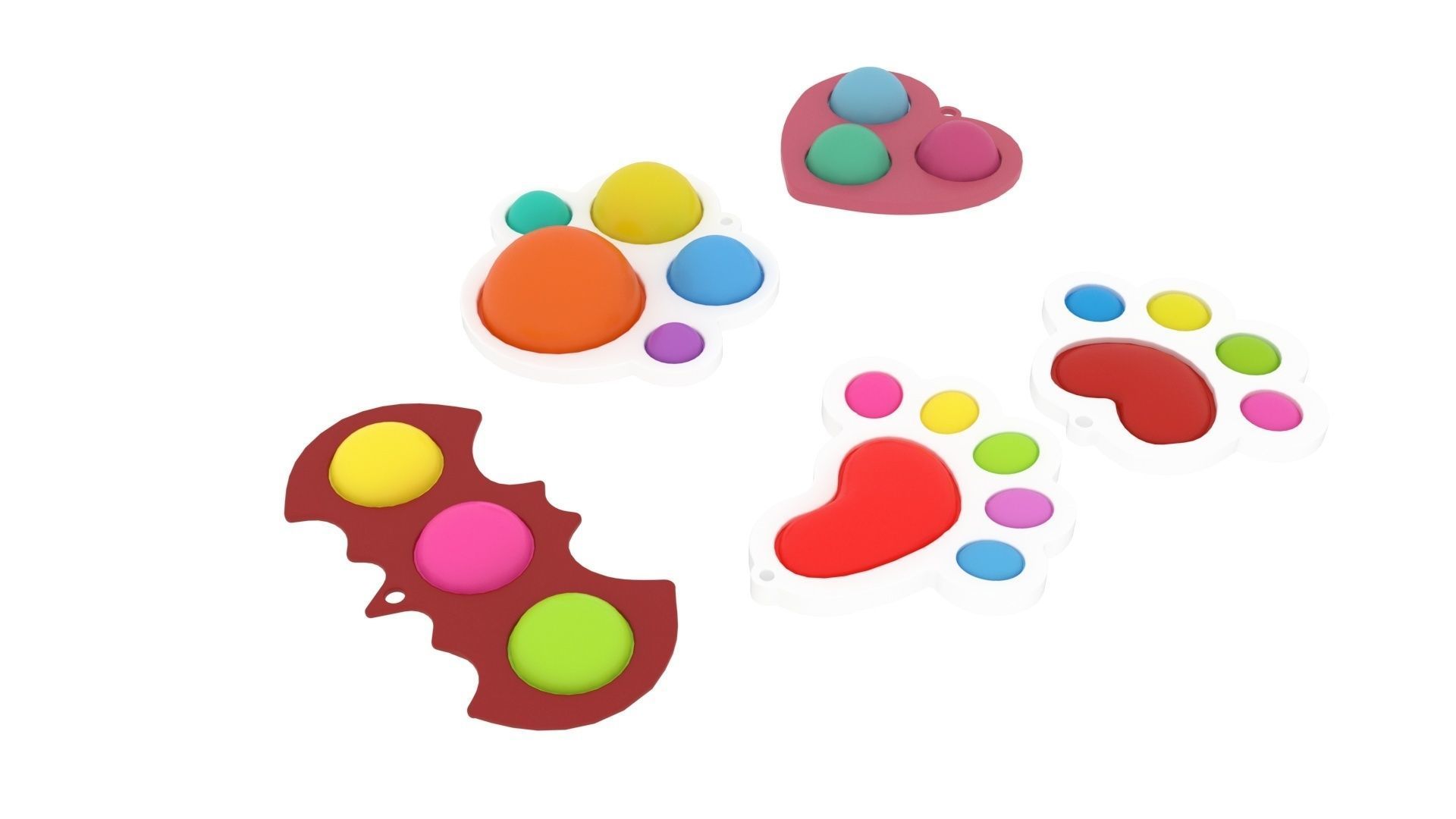 Simple Dimples Set 3D model | CGTrader