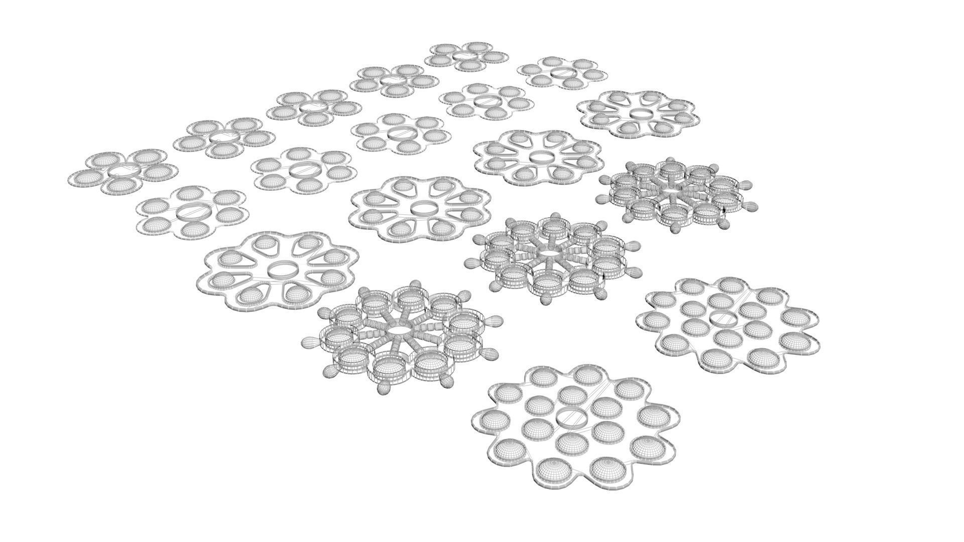 Spinner Simple Dimples Set 3D model | CGTrader