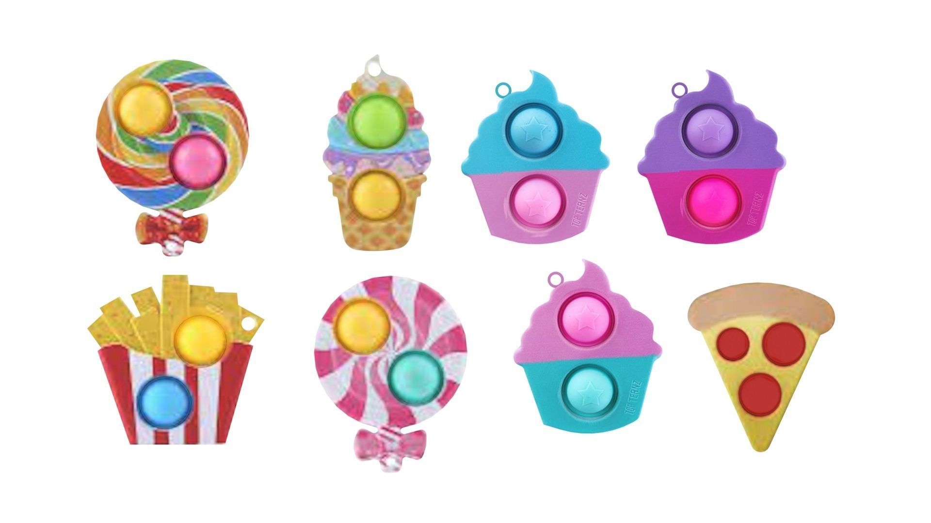 Fast Food Simple Dimples Set 3D model | CGTrader