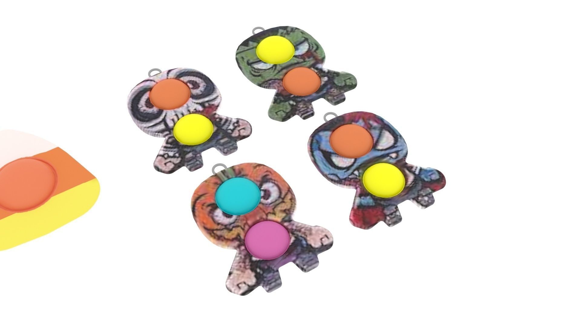 Halloween Simple Dimples Set 3D model | CGTrader