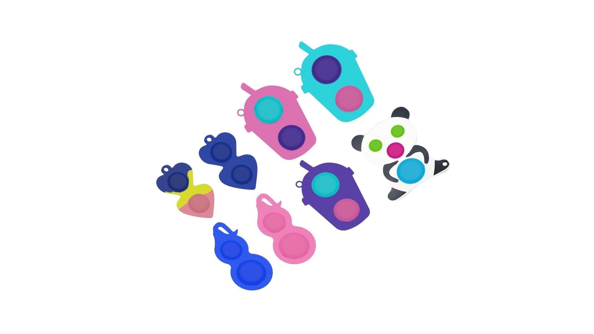 Simple Dimples Set 3D model | CGTrader