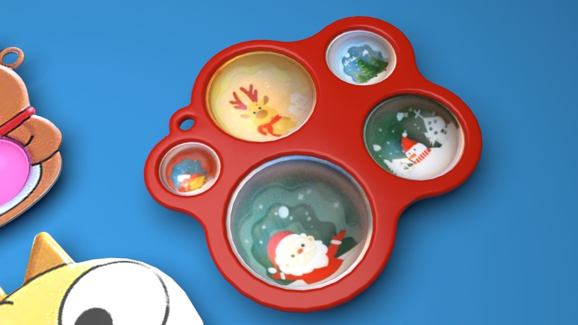 Christmas Simple Dimples Set 3D model | CGTrader