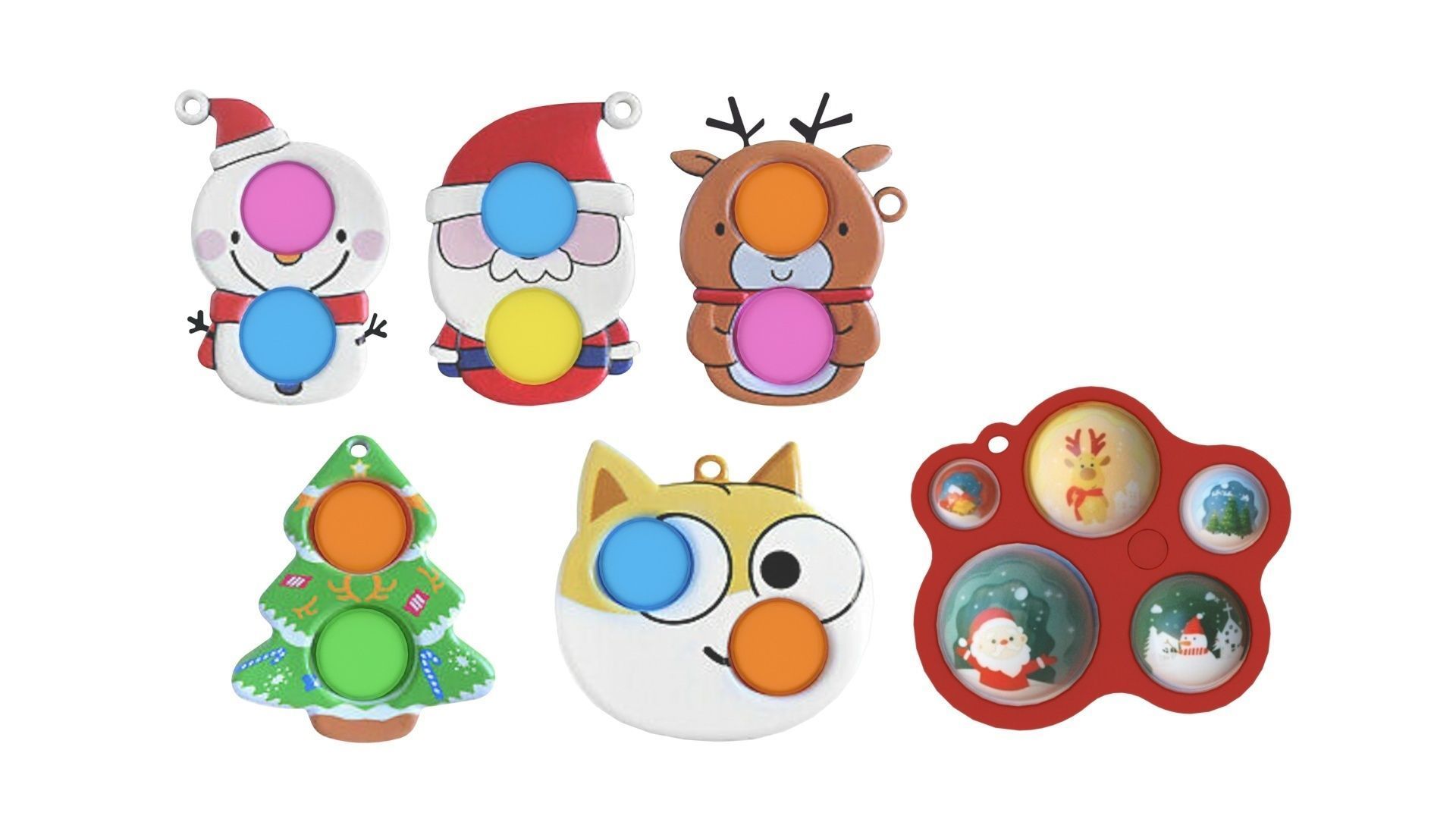 Christmas Simple Dimples Set 3D model | CGTrader